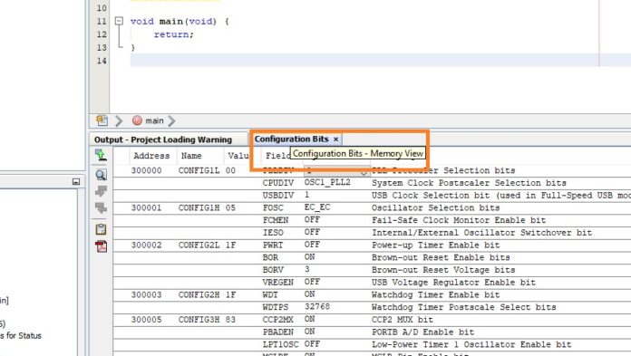 Crear proyecto en MPLAB y código para ON y OFF led - UNIT Electronics